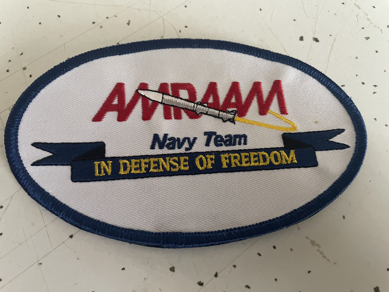 AMRAAM Navy Team In Defense Of Freedom Embroidered Patch | eBay
