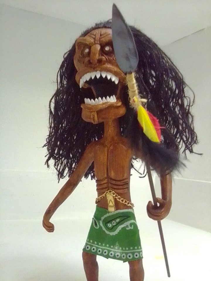 Trilogy of Terror Zuni doll 10 inches with scroll | eBay