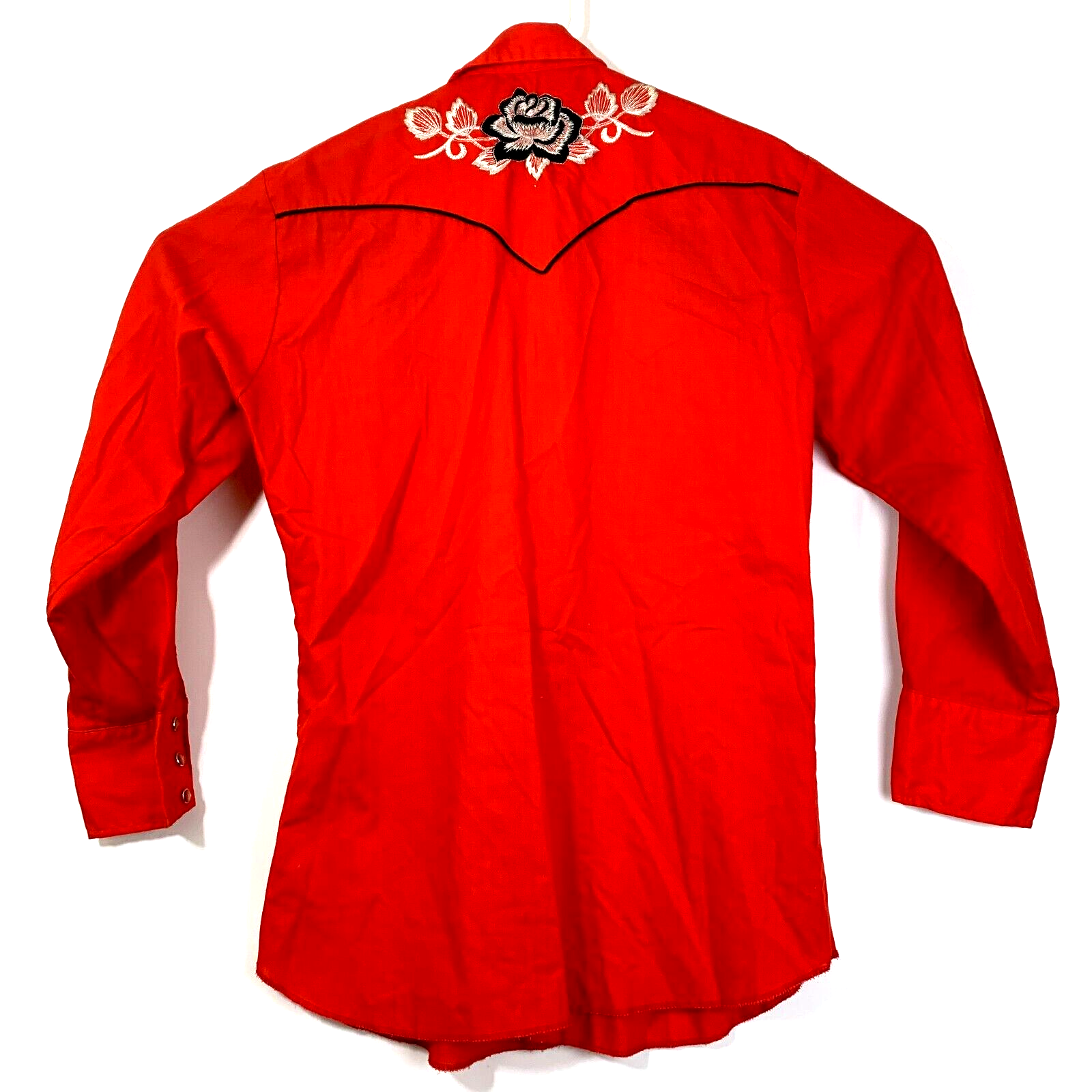 VTG H Bar C Men s Pasadena Red Roses Long Sleeve Pearl Western Sz 15 vtg-h-bar-c-men-s-pasadena-red-roses-long-sleeve-pearl-western-sz-15