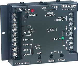Bogen VAR1-RST-02 Voice-Activated Relay for 70V Paging Systems | eBay