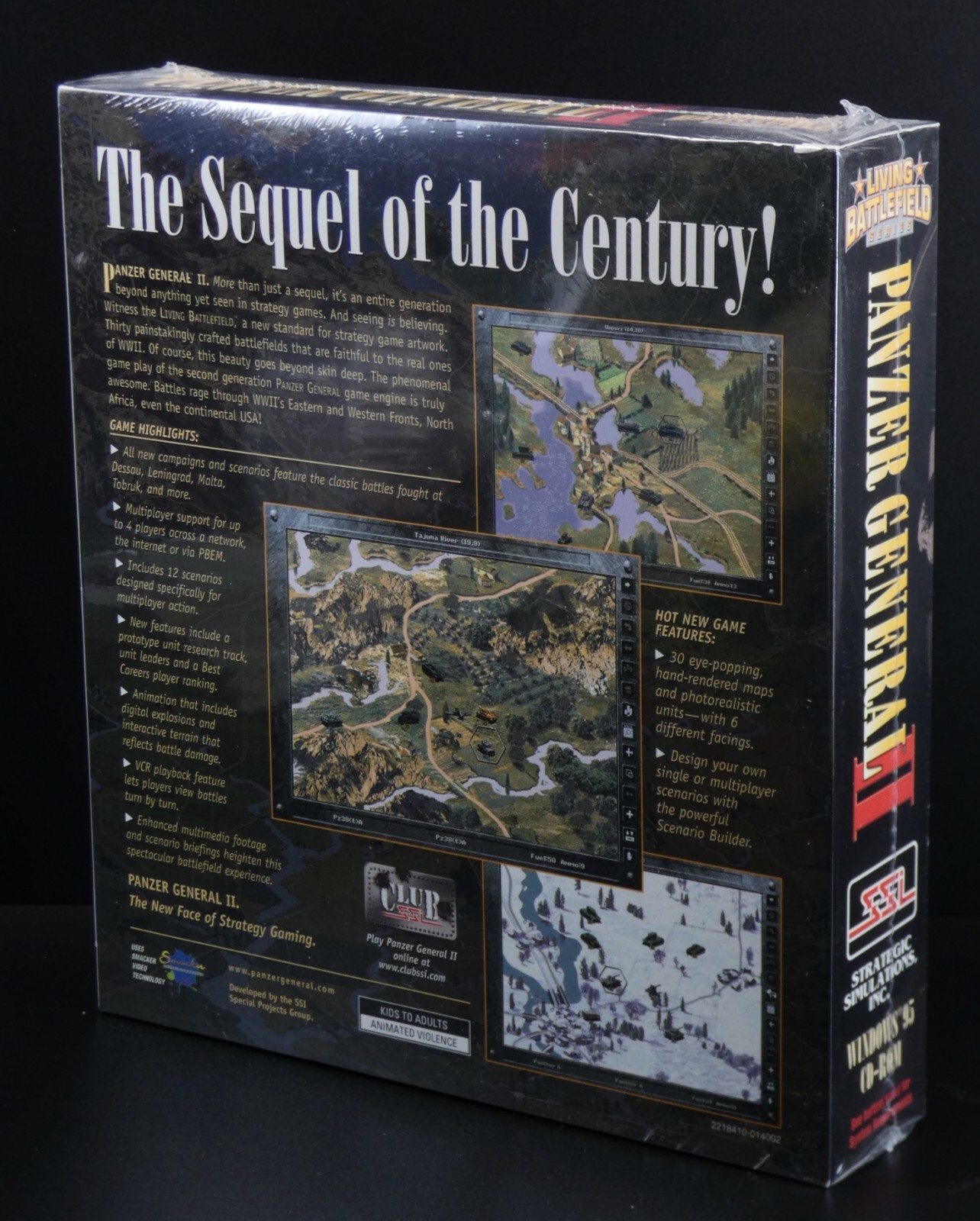 PANZER GENERAL II 2 PC Game NEW BOXED w/ Strategy Guide + Win 11 10 8 7 ...