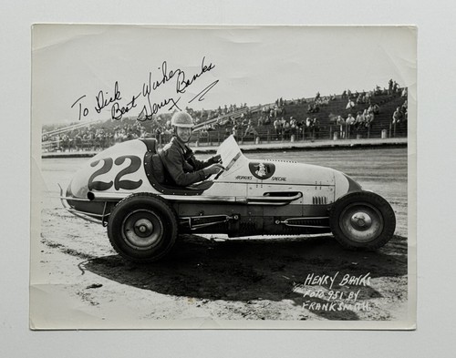 Autographed HENRY BANKS Midget Racing Race Car 1940s Vintage Original ...