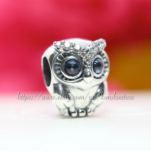 Authentic Sparkling Owl Pandora Silver Charm 798397NBCB | eBay