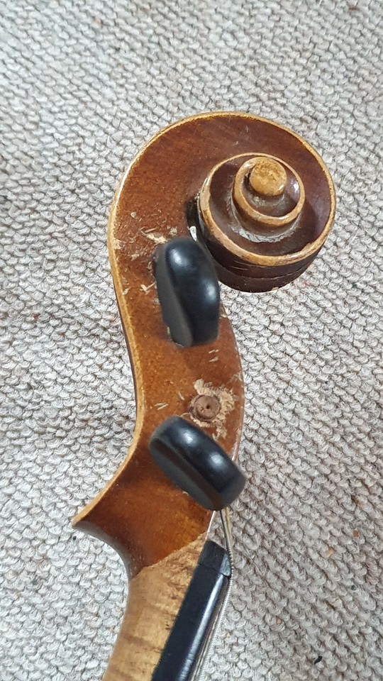 Nice old violin "Vondra" Violon nicely flamed 1 part back | eBay