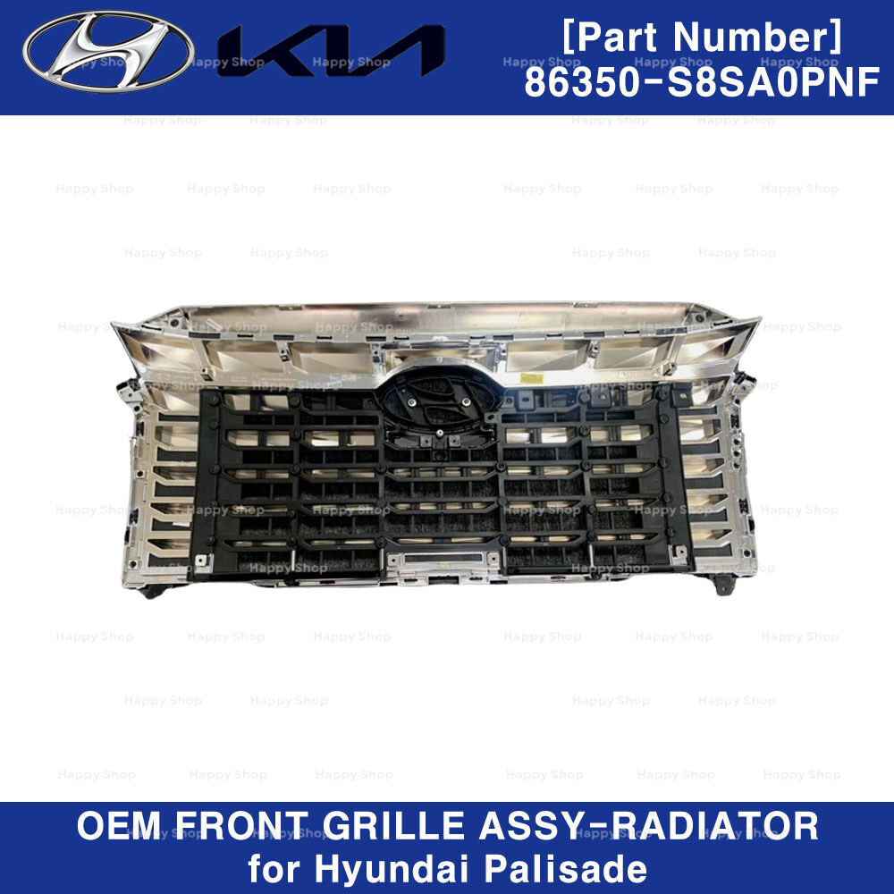 86350S8SA0PNF OEM GRILLE ASSY-RADIATOR for Hyundai Palisade 23-24 ...