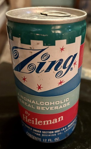 Zing Non-Alcoholic "Beer" Can Aluminum Pull-Tab EMPTY 1970 12oz | eBay