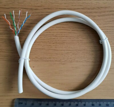 5m Cat5e Genuine BT Cable Solid Copper Telephone 4 Pair 8 Wire ...
