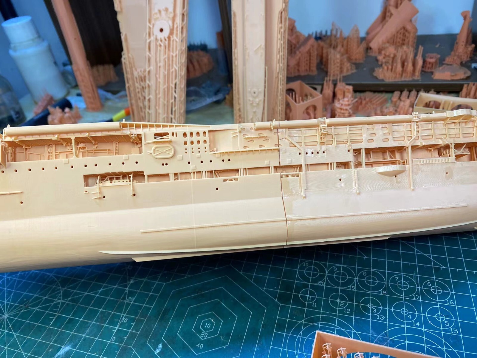 3D printed kits 1/350 HMS Furious aircraft carrier (full hull) | eBay