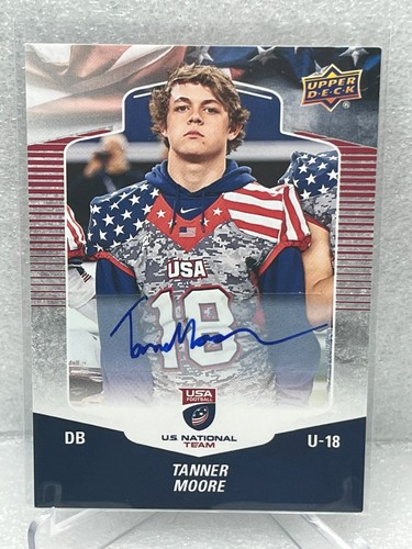 2018 Upper Deck USA Football Autographs #61 Tanner Moore | eBay