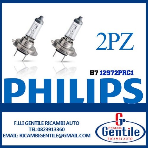 Philips Vision H7 Lamps 12V 55W / 12972PRC1 // 2 Pieces // + 3O% of ...