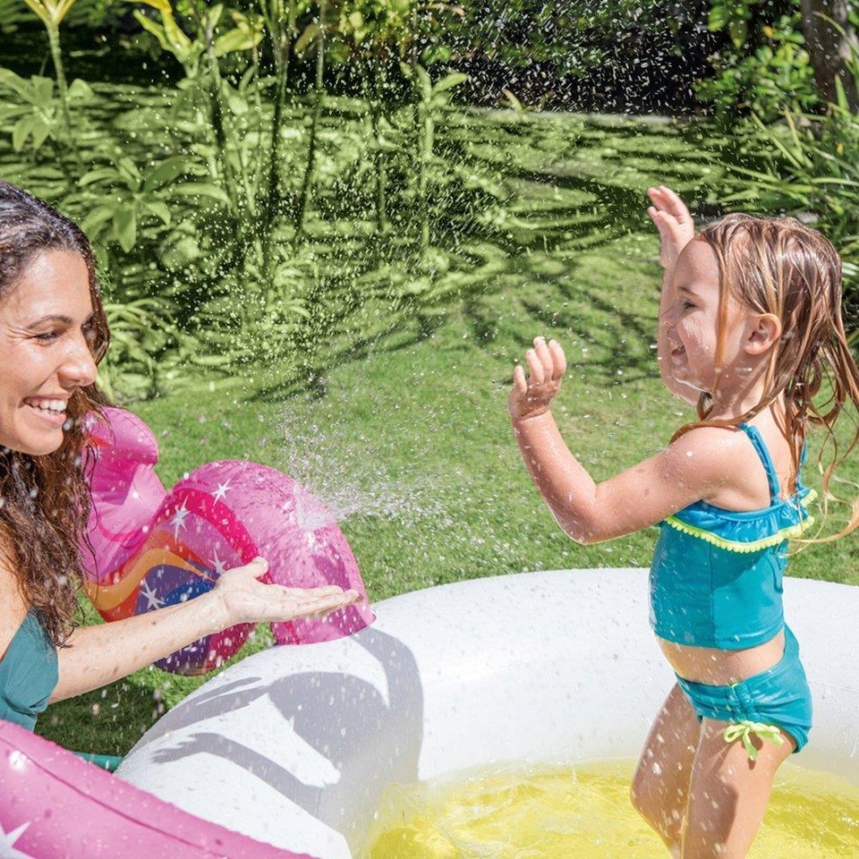 Intex Inflatable Paddling Pool Family Outdoor Garden Swimming Play ...