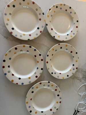 Emma Bridgewater Polka Dot Dinner Plates X5 | eBay UK
