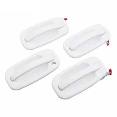4pcs Exterior Olympic White Painted Door Handle For 1999-2007 Silverado ...