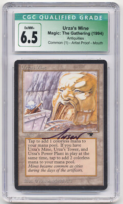 Graded Signed Urza's Mine Mouth Proof Antiquities Artist Anson Maddocks ...