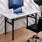UK Foldable Computer Desk Folding Laptop PC Table Home Office Study ...