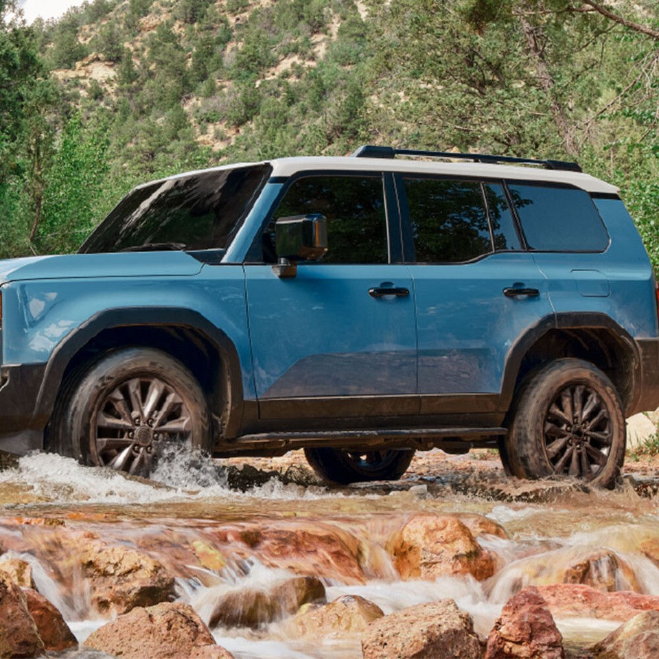 2Pcs Roof Rail Racks Side Rail Bars Fits for Land Cruiser Prado J250 ...