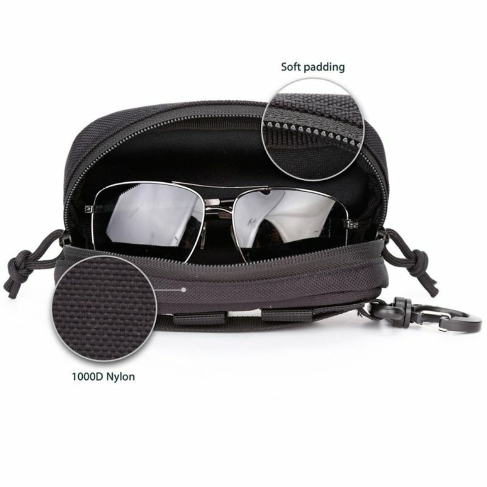 Tactical Eyeglasses Hard Case Shockproof Sunglasses Carrying Case ...