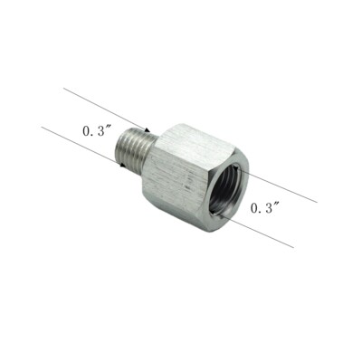 1/16" NPT Male To 1/8" NPT Female Fuel Rail Adapter Fitting Gauge ...