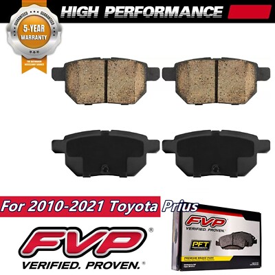 Rear Ceramic Carbon Fiber Brake Pads for 2010-2021 Toyota Prius | eBay