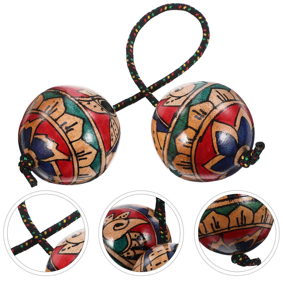 Finger Sand Hammer Instruments Kashaka Balls Rhythm Hand Drawn Maracas ...