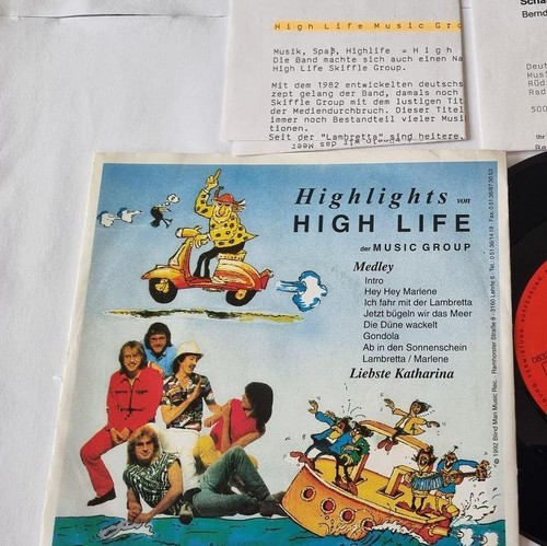 7" Single High Life Music Group - Highlights/ Liebste Katharina Vinyl ...