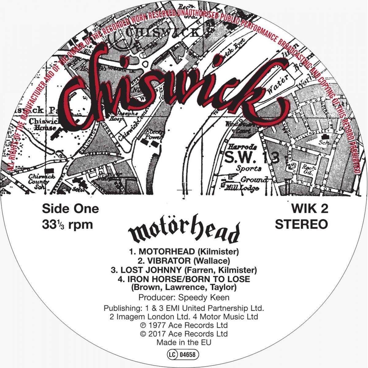 MOTORHEAD "MOTORHEAD" 40th ANNIVERSARY EDITION WHITE VINYL 70's ROCK LP ...