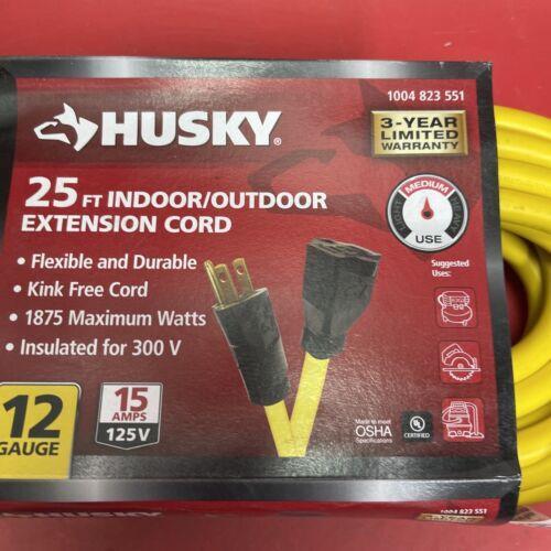 Husky 25 ft. 12 Gauge Yellow Extension Cord, Kink Free | eBay