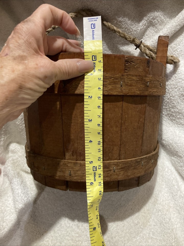 The Maine Bucket Company Hanging Half Bucket Natural Wood The Maine ...