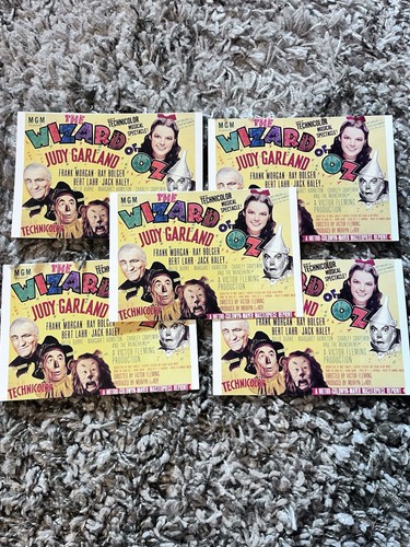 Wizard of Oz 1989 Turner Postcard Judy Garland Movie Poster Reprint Set of 5 VTG | eBay