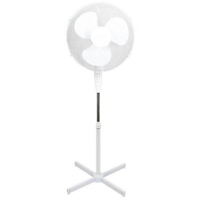 16" White Oscillating Pedestal Fan 3 Speed Free Standing Cooling Tower ...