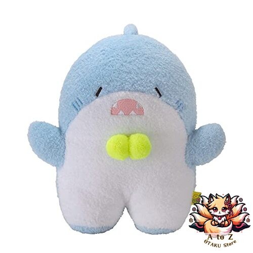 NEW Sun Lemon Fluffy Tatton Shark Blue (M) Plush 26cm Stuffed Animal Japan | eBay