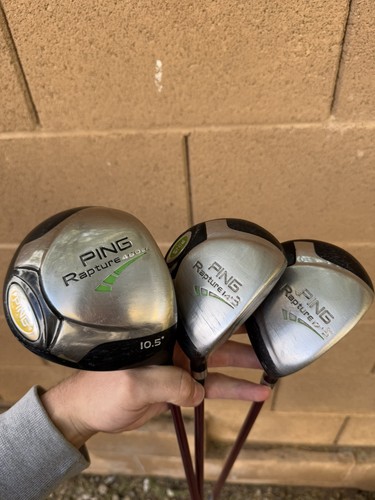 Ping Rapture 10.5° Driver - 3 - 5 Woods Set Regular Flex TFC100 RH Golf ...
