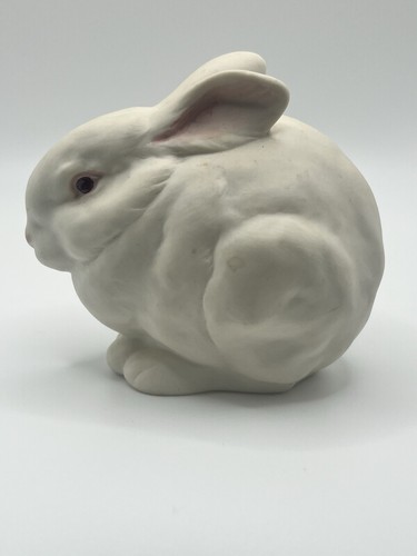 Set 2 Vintage CYBIS Bisque Porcelain Bunny Rabbit Figurine Mr. Snowball ...