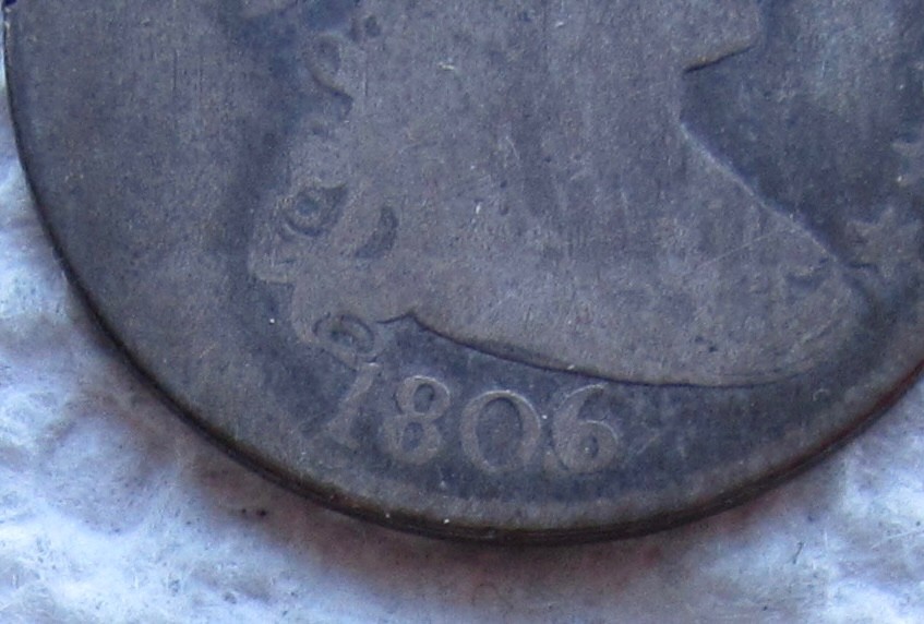 1806/5 25C Draped Bust Quarter Large Diameter Rare Key Date Type Coin ...