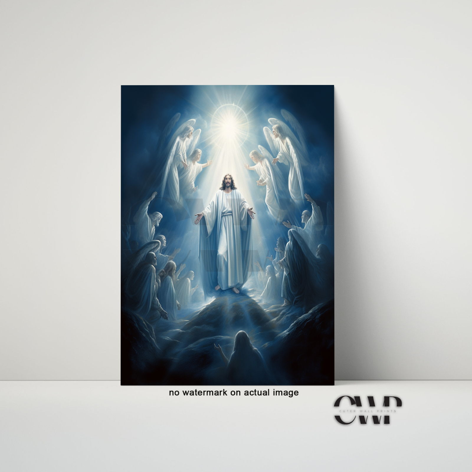Welcome Home to Heaven with the Angels | Catholic Art | Jesus, art 8 x ...