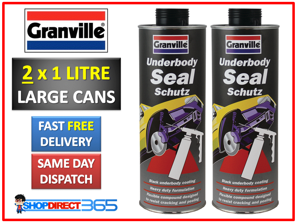 2 x Car Body Schutz Black Underseal Underbody Coating Protector + FREE ...