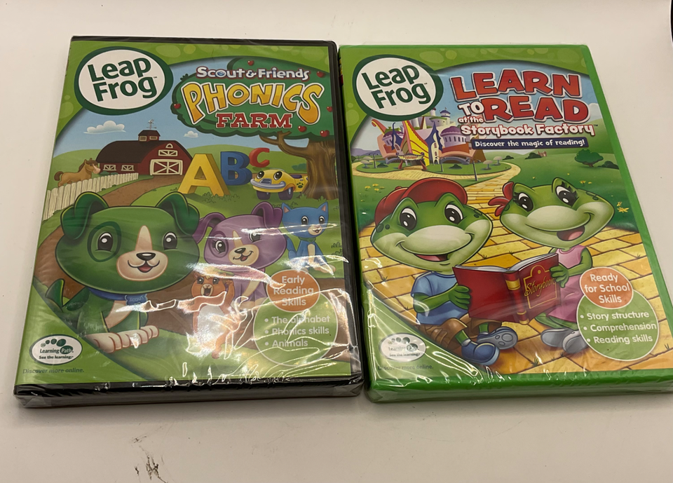 LEAP FROG SEALED EDUCATIONAL DVDS - 5 DVD'S MATH & READING KIDS ...