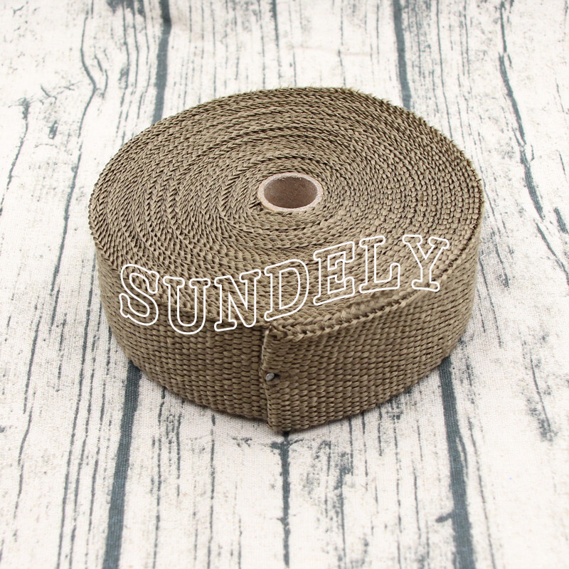 Titanium Exhaust Header Heat Pipe Wrap Tape Turbo 2" x 50ft + 5 Ties ...