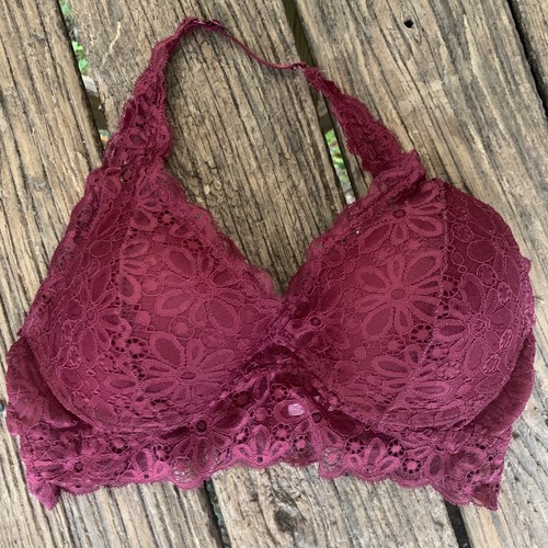 Gatielzana Halter SHEER LACE Crop Top Bra for Dancing Rave Festive M ...