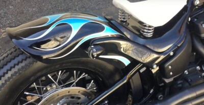 CHOPPED BOBBER SHORT REAR FENDER 2018 2019 2023 HARLEY SOFTAIL STREET ...