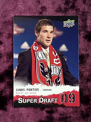 Chris Pontius 2009 Upper Deck MLS Super Draft RC Jackass DC United ...