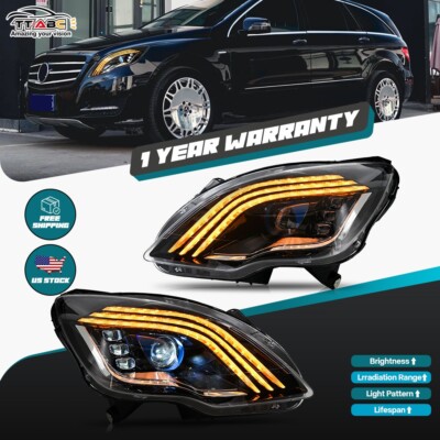 LED Headlights Assembly For Mercedes-Benz R Class W251 2010-2017 R320 ...