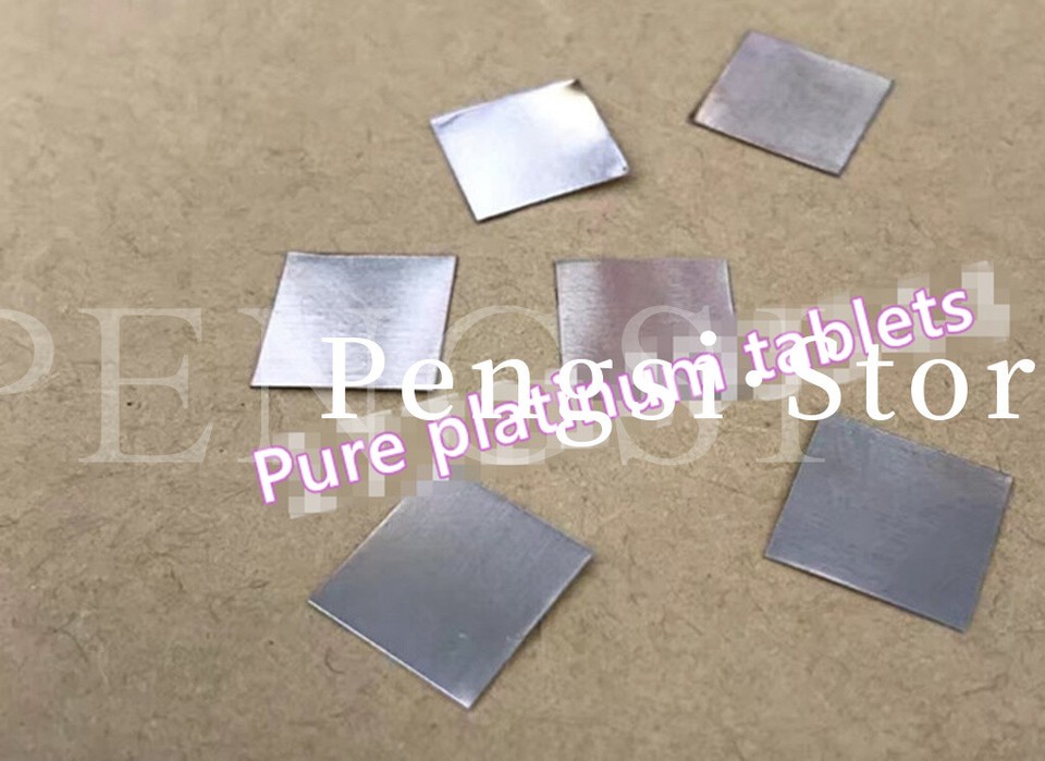 Platinum sheet platinum sheet electrode PT sheet 10*10*0.1mm | eBay