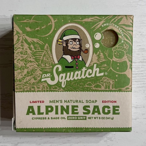Dr. Squatch Alpine Sage Men's Natural Soap 100% Handmade 5 oz LIMITED ...