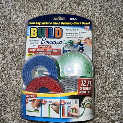 Building Block Peel & Stick Tape Build Bonanza BRAND NEW/SEALED | eBay
