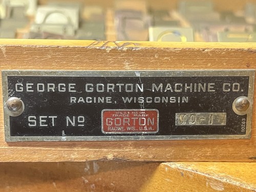 GORTON* Condense BLOCK, ENGRAVING FONTS/ NUMBERS ~set No. 70-1 | eBay