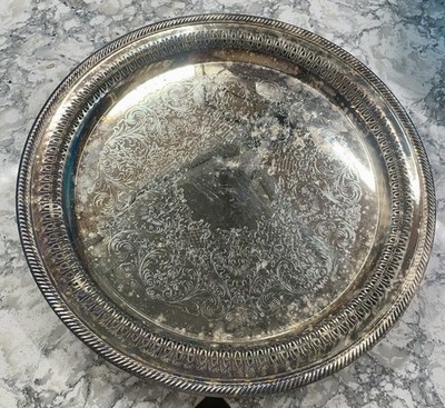 Vintage Silver Plated Dessert Serving Tray International Silver Co ...