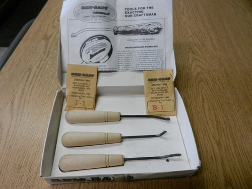 Dem-Bart Gun Stock Checkering Tool Kit Starter's Special 18LPI Total 3 ...