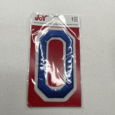 In Package Approx. 3” Blue & White Number 0 (#0, Zero) Patch P020 | eBay