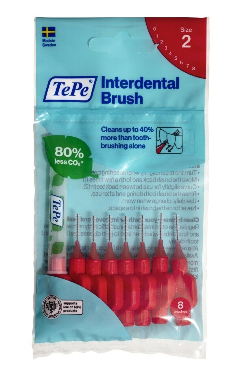 TePe Interdental Brush 8 Pack - Various Sizes & Quantity Upto 40% ...